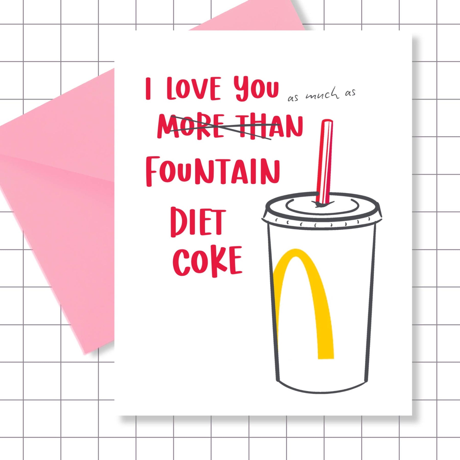 Fountain Diet Coke Greeting Card – the fig tree